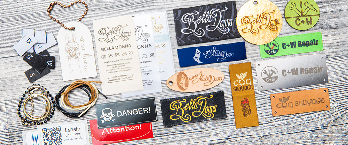 DORTEX - Design name tapes, woven and textile labels yourself